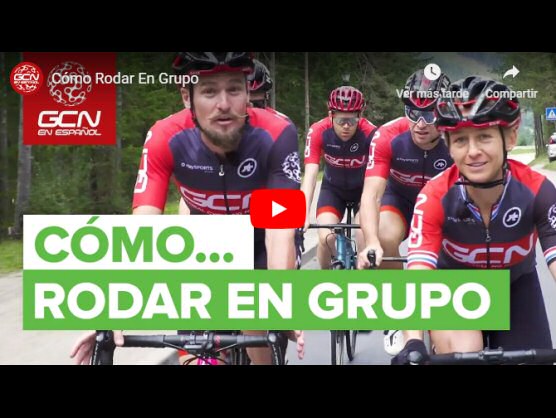 Cómo rodar en bicicleta si vas en grupo [Vídeo]
