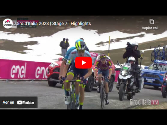 Vídeo resumen de la 7ª etapa del Giro de Italia 2023