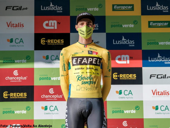 Mauricio Moreira lidera la Vuelta al Alentejo tras ganar la contrarreloj