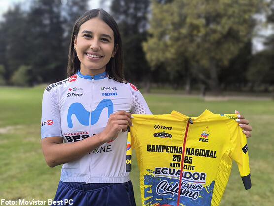 Natalia Vásquez sueña con Europa tras brillar en el Campeonato Nacional de Ruta de Ecuador