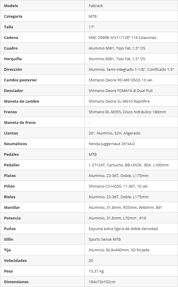 Monty Fattrack, una Fatbike con carácter