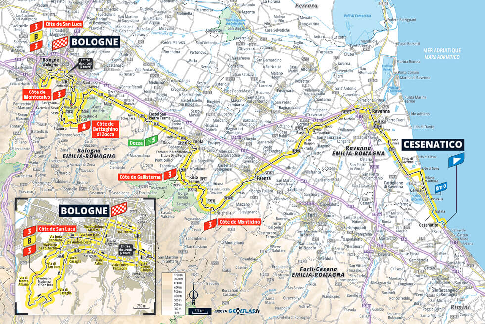 Etapa 2 del Tour de Francia 2024, Cesenatico - Bolonia / 199,2 Km.