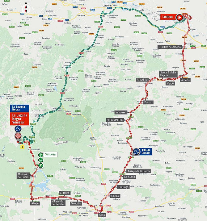 Vuelta a España: Etapa 3, Lodosa - Laguna Negra de Vinuesa / 166,1 Km.