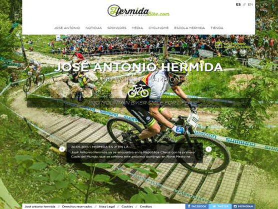 José Antonio Hermida estrena su renovada web www.hermidabike.com
