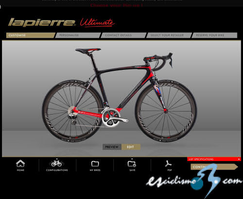 Configura tu bici a la carta con el programa Lapierre Ultimate