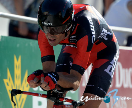 Vuelta a España: Samuel Sánchez: "He hecho una gran crono, estoy contento"
