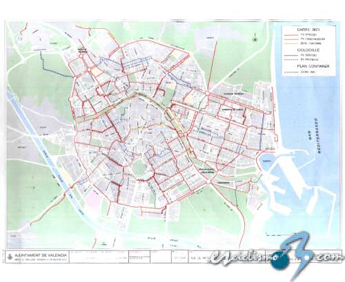 Valencia mejora su red ciclista con seis nuevos tramos de carril bici