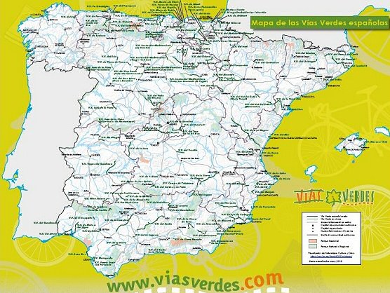 Mapa De Vias Verdes: Vias Verdes Ferrocarriles Españoles – TGIDQQ